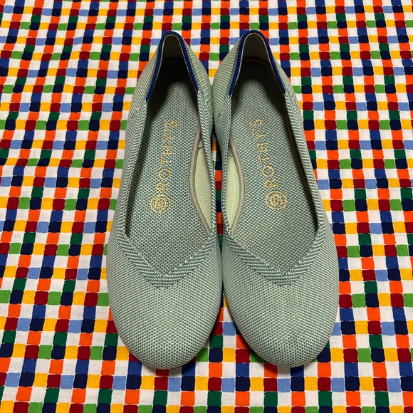 Rothy's | Shoes | Rothys The Flat Retired Womens Sz 7 Mint Green Round ...